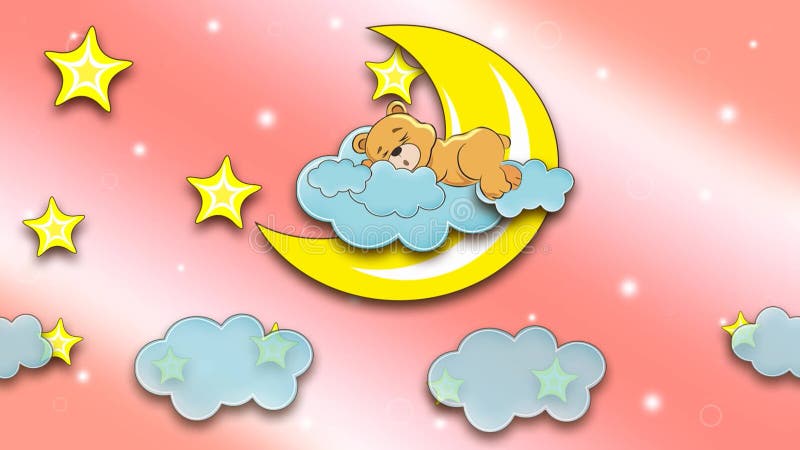 LOOP ANIMATION, LULLABY BACKGROUND.AUTHOR S ANIMATION Stock Video ...