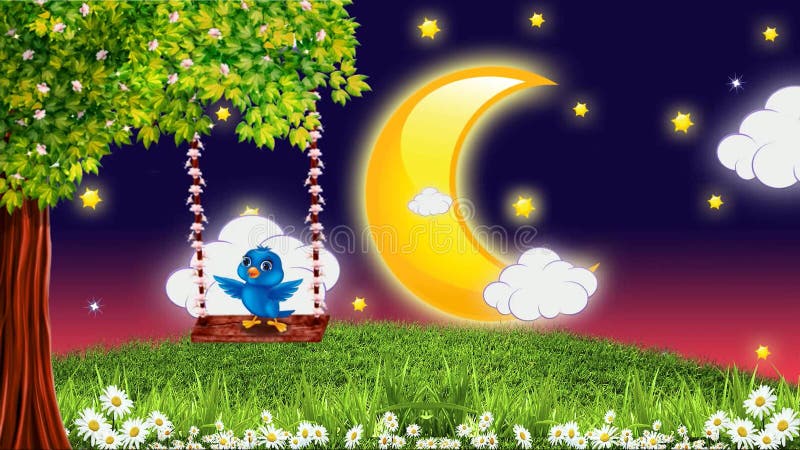 LOOP ANIMATION, LULLABY BACKGROUND.AUTHOR S ANIMATION Stock Footage ...