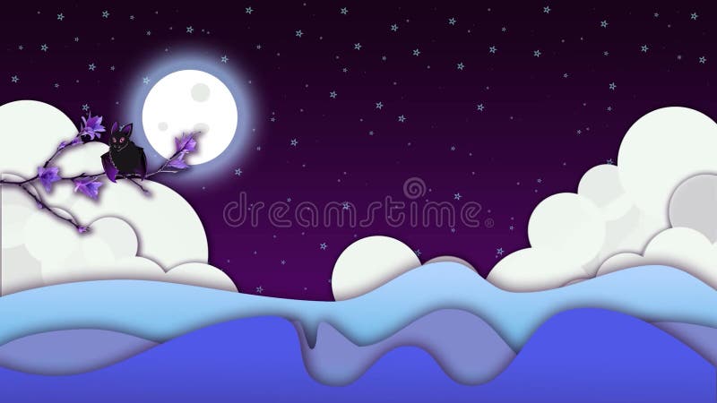LOOP ANIMATION, LULLABY BACKGROUND.AUTHOR S ANIMATION Stock Video ...