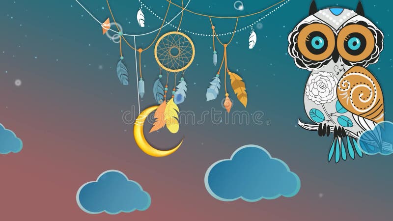 LOOP ANIMATION, LULLABY BACKGROUND.AUTHOR S ANIMATION Stock Video ...