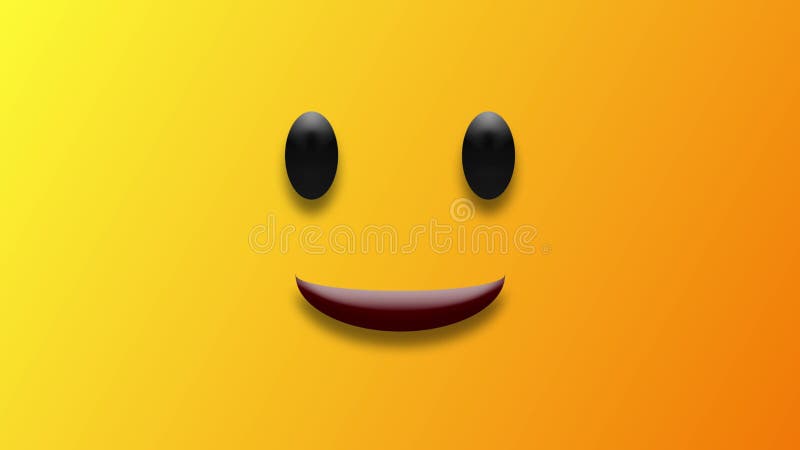 Seamless Animation of Simple Smiling and One Eye Blinking Stock Footage ...