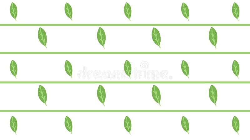 Animated Leaf Seamless Pattern in a Seamless Loop. Stock Footage ...
