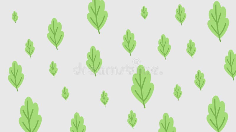 Animated Leaf Seamless Pattern in a Seamless Loop. Stock Video - Video ...
