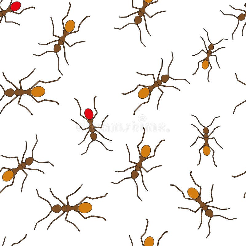 Set of brown ants cartoon stock vector. Illustration of group - 94424195