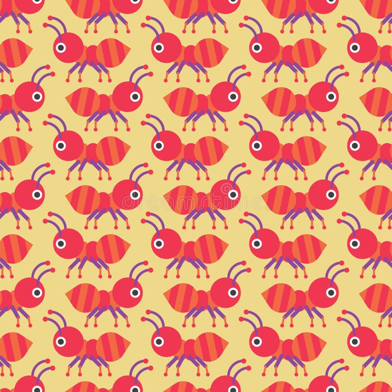 Seamless Ant Pattern Stock Illustrations – 1,769 Seamless Ant Pattern ...