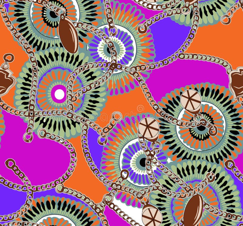 Seamless antique pattern stock illustration. Illustration of vintages ...