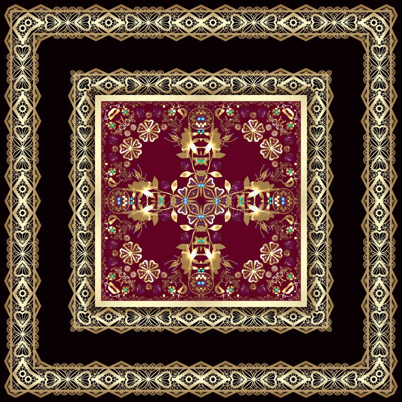 Arabic Lace Seamless Pattern with Stars in Beige Colors. Traditional ...