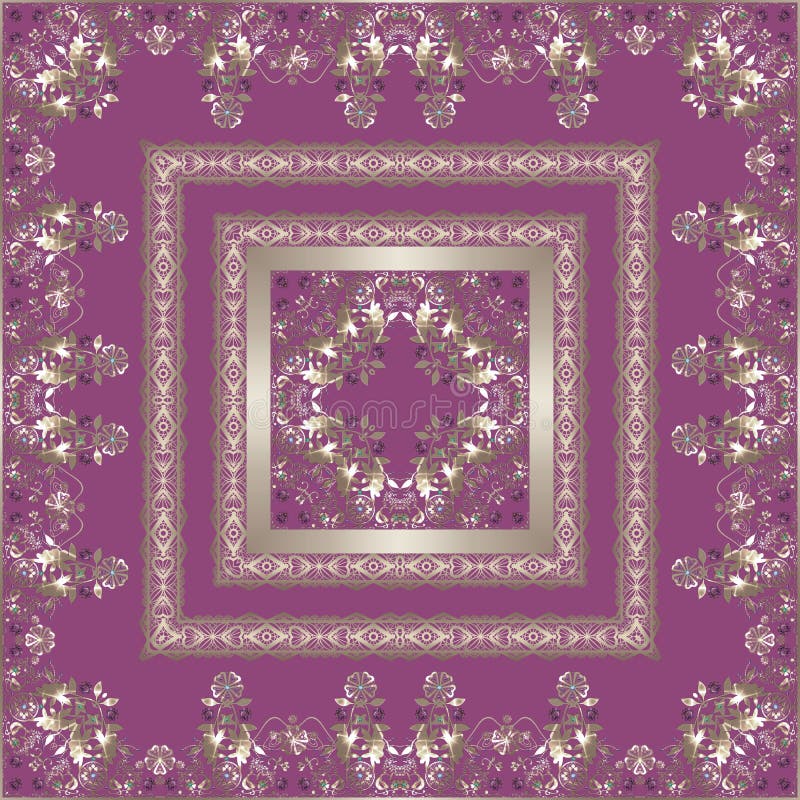 Arabic Lace Seamless Pattern with Stars in Beige Colors. Traditional ...