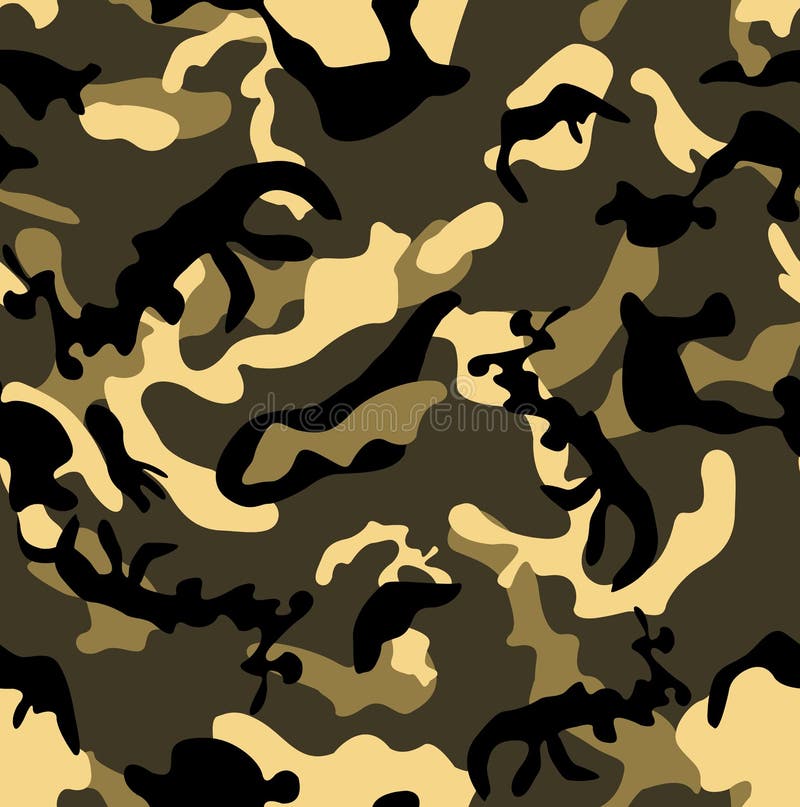 Seamless Army Camouflage, Colored Military Background Ready for Textile ...