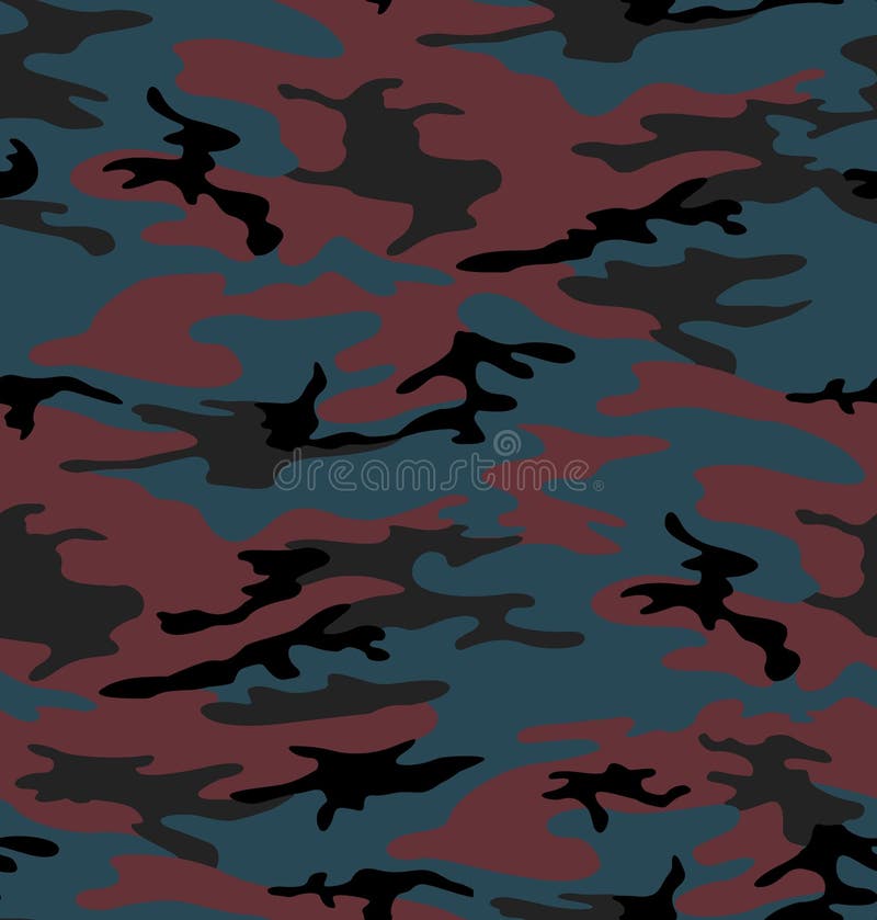 Seamless Army Camouflage, Colored Military Background Ready for Textile ...