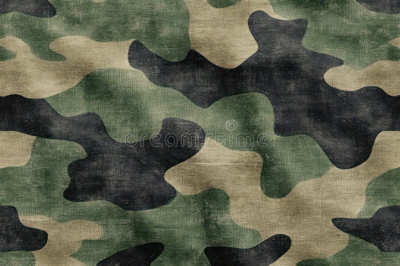 Seamless Army Green Camouflage Texture Background Stock Photo - Image ...
