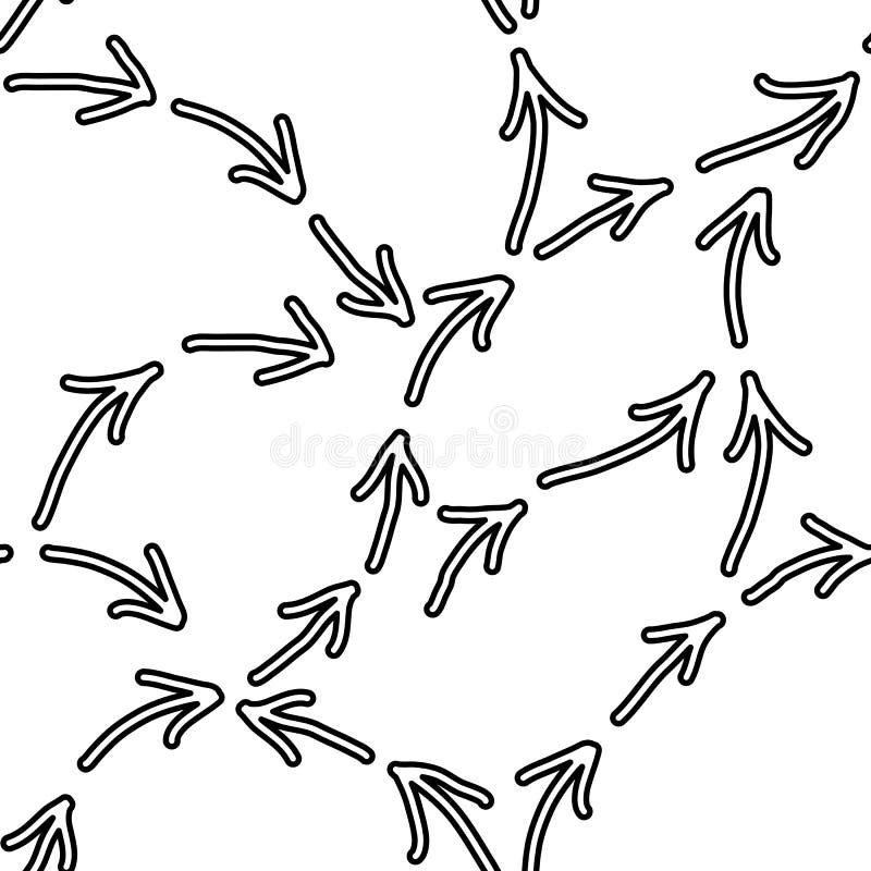 Seamless arrow pattern stock vector. Illustration of crazy - 49573881