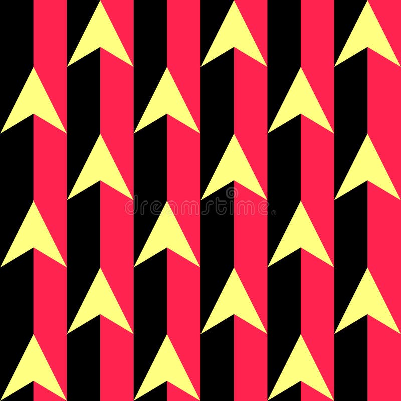 Arrow Stripe Geometric Texture Seamless Pattern. Vector Abstract ...