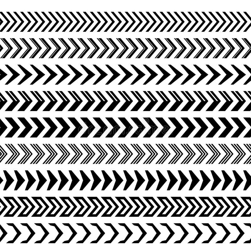 Seamless arrow stripes stock vector. Illustration of link - 69534794