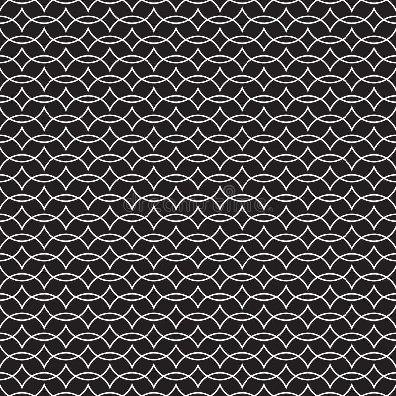 Seamless Art Deco Intersecting Circle Pattern Background Stock ...