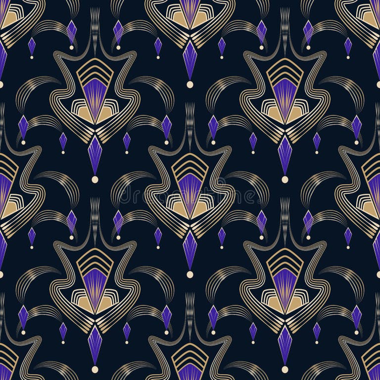 Art Deco Repeating Pattern Stock Illustrations – 11,736 Art Deco ...
