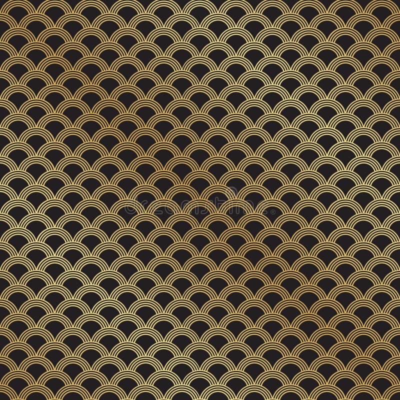 Scallop Design Illustration Art Deco Stock Illustrations – 128 Scallop ...