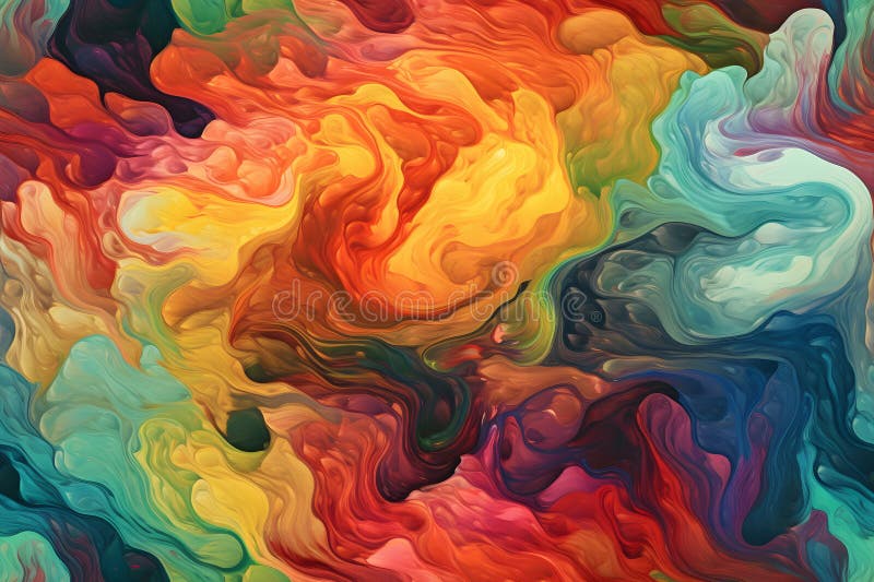 Seamless Artistic Background of Colored Diffusing Turbulent Fumes or ...
