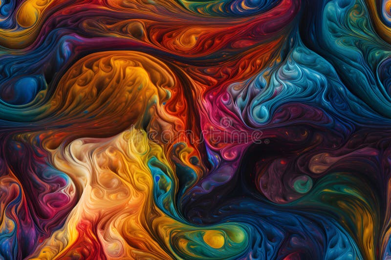 Seamless Artistic Background of Colored Diffusing Turbulent Fumes or ...