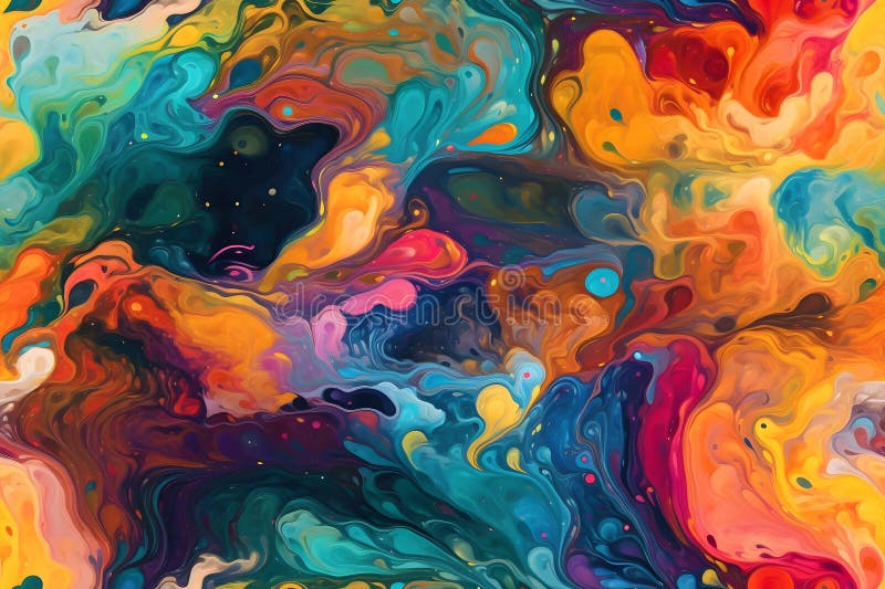 Seamless Artistic Background of Colored Diffusing Turbulent Fumes or ...
