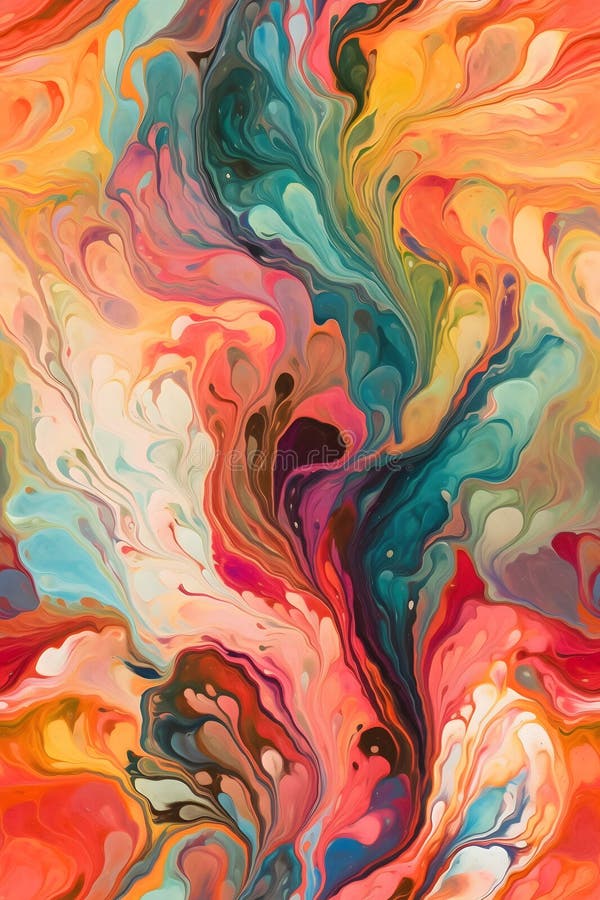 Seamless Artistic Background of Colored Diffusing Turbulent Fumes or ...