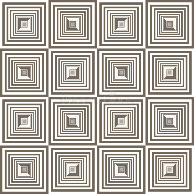 Seamless Optical Illusion Pattern in Monochrome Color Stock Vector ...