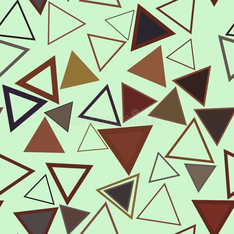 Seamless Artistic Triangle Background Pattern Abstract. Vector, Drawing ...