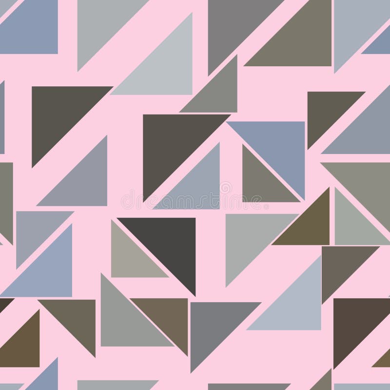 Seamless Artistic Triangle Lines Background Pattern Abstract. Vector ...