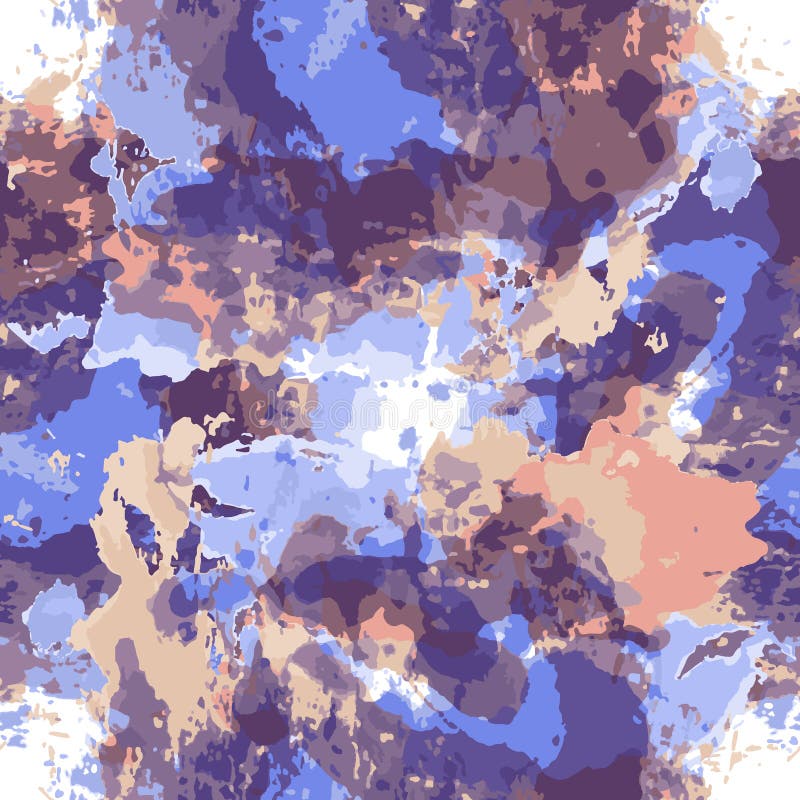 Seamless Artistic Watercolor Colorful Splash Pattern. Stock Vector ...