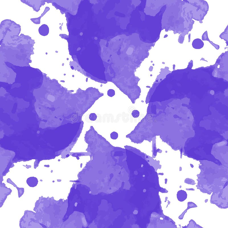 Seamless Artistic Watercolor Colorful Splash Pattern. Stock Vector ...