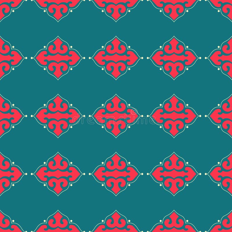Seamless Asian Pattern of the Nomads of Central Asia Stock Vector ...
