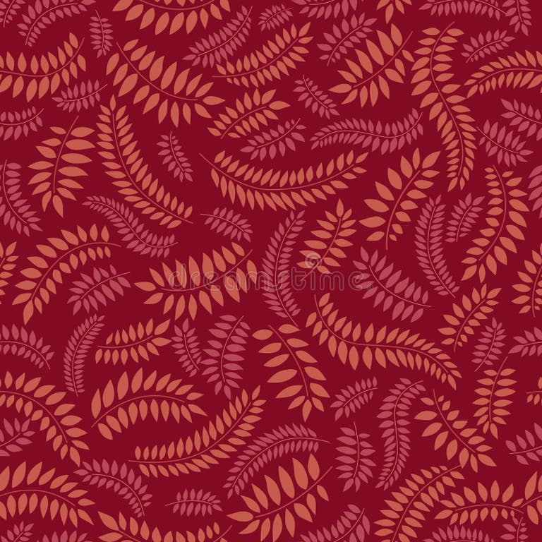 Seamless Autumn Floral Texture Stock Vector - Illustration of paint ...