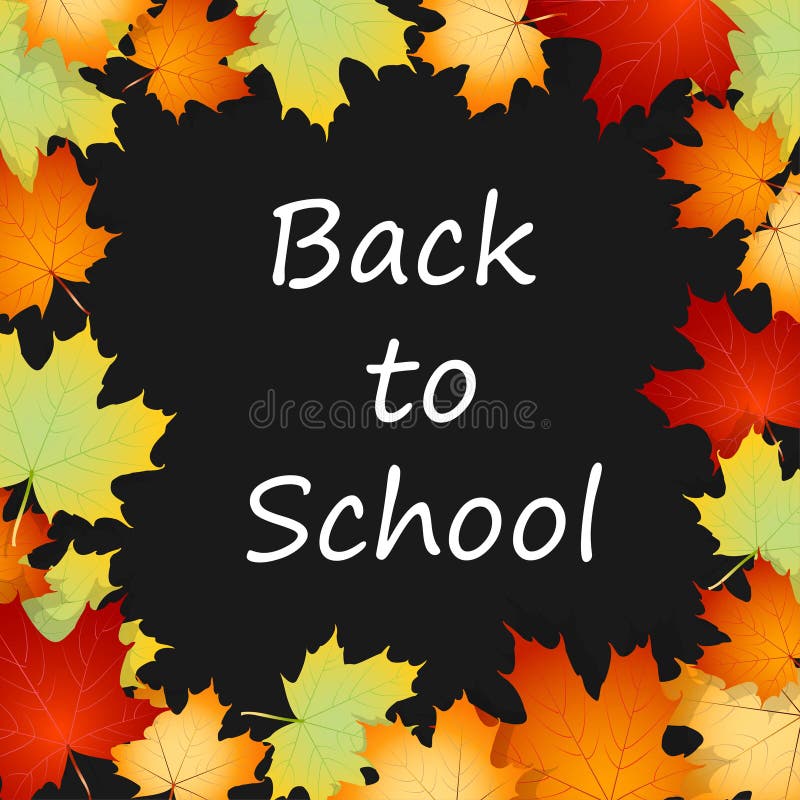 Seamless Autumn Leafs Vector Pattern. Back To School, Education Stock ...