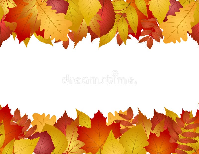 Autumn Leaves [maple] Header Stock Illustration - Illustration of good ...