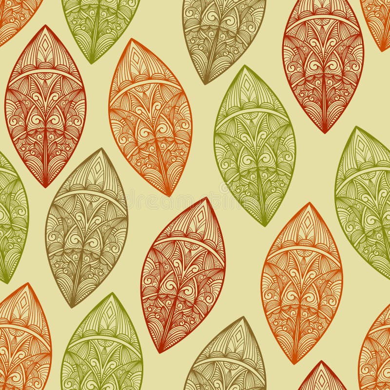 Seamless Autumn Pattern stock vector. Illustration of textile - 26154998