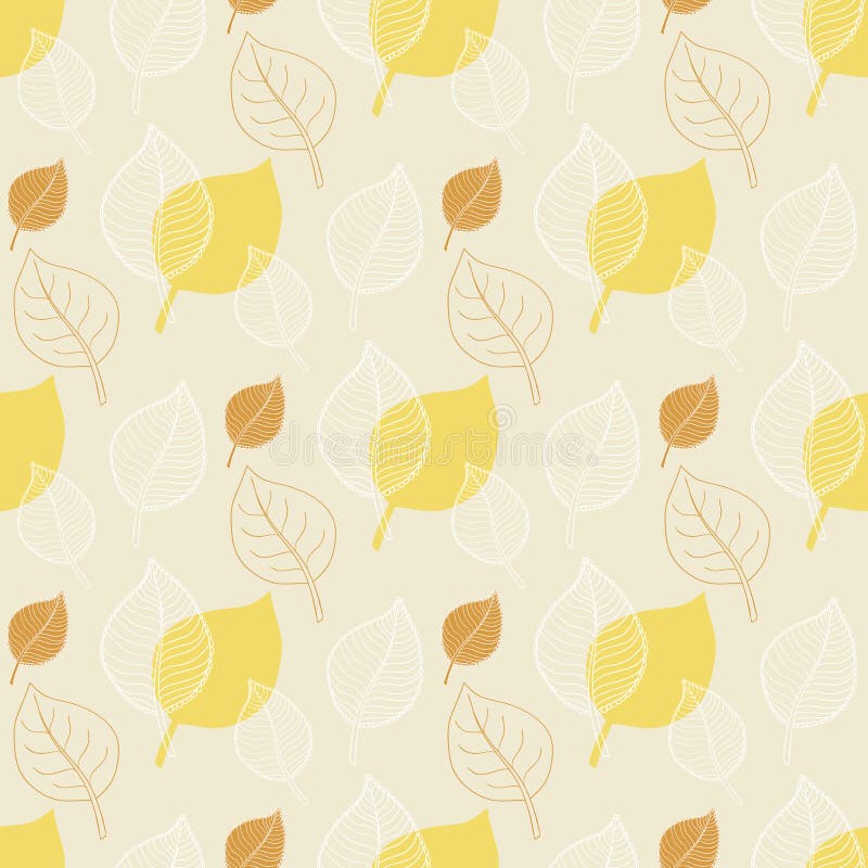 Seamless Autumn Pattern,abstract Yellow Leaf,leaf Stock Vector ...
