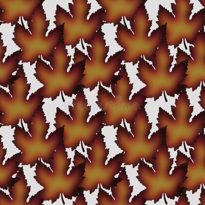 Seamless Autumn Pattern with Leaves for Fabrics and Textiles Stock ...