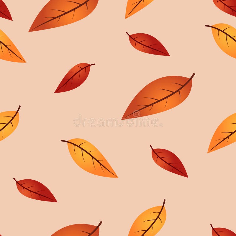 Seamless Autumn Pattern with Leaves. Seamless Repeat Pattern with ...