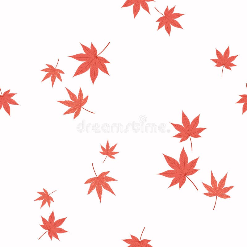 Seamless autumn pattern stock vector. Illustration of japanese - 126542823