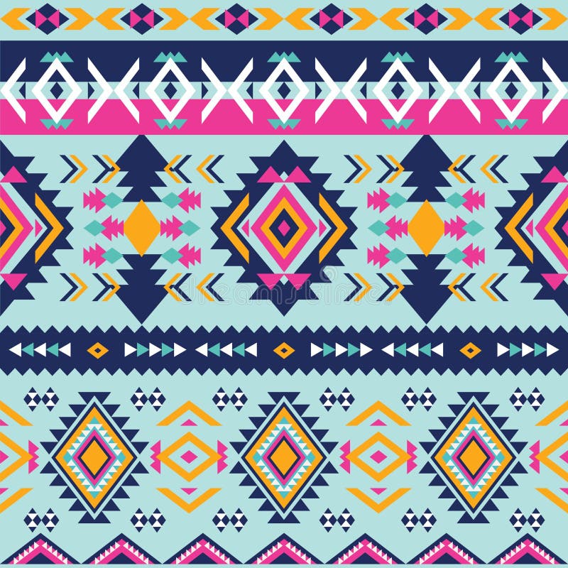 Seamless Aztec Background. Vector Illustration Decorative Design Stock ...