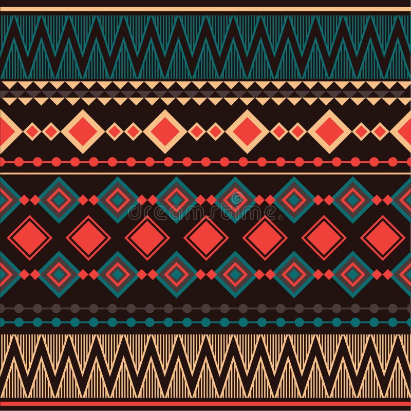 Seamless Aztec Background. Vector Illustration Decorative Design Stock ...