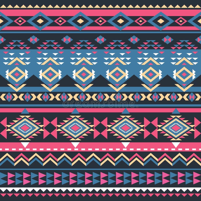 Seamless Aztec Background. Vector Illustration Decorative Design Stock ...