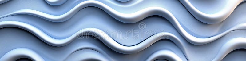 Seamless Baby Blue 3D Wave Texture Pattern Background, Delicate ...