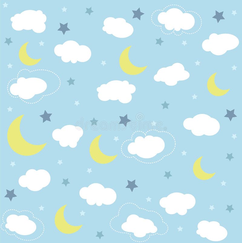 Seamless Baby Pattern, Wallpaper Stock Photo - Image of abstract ...