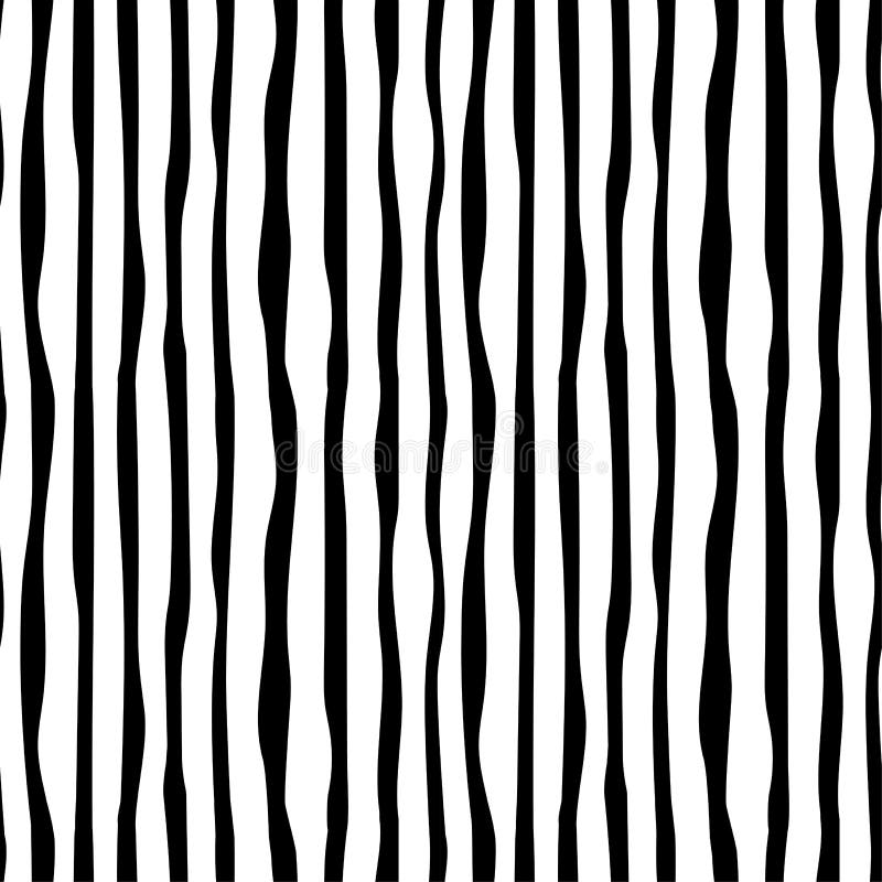 Seamless Back and White Striped Background. Vector Stock Illustration ...