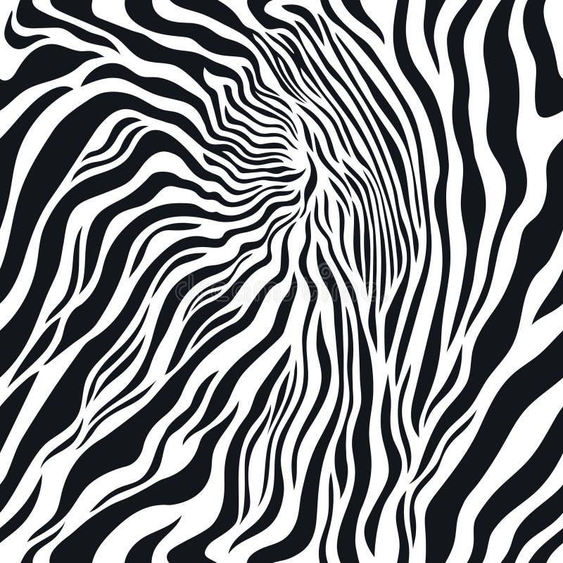 Seamless Pattern, Abstract Black and White Texture, Zebra Pattern Stock ...
