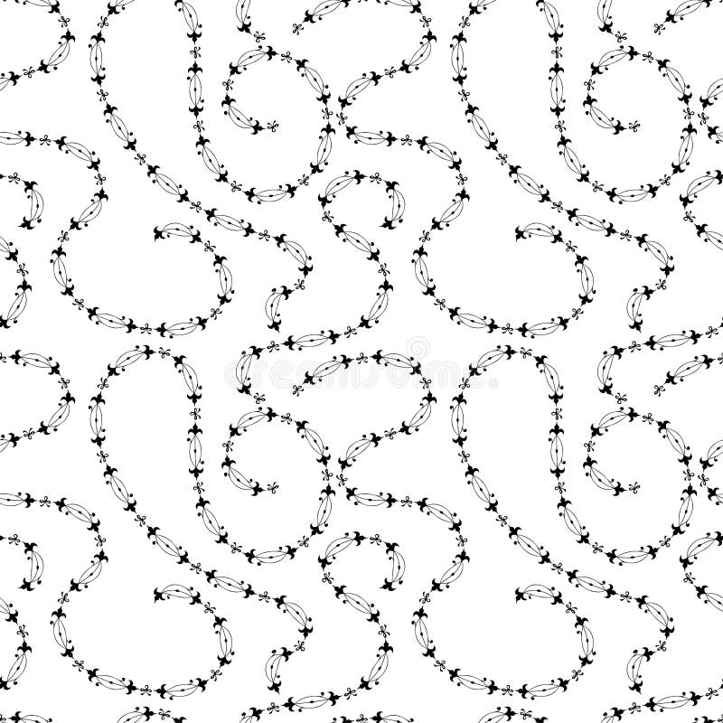 Seamless Background of Abstract Decorative Curves Stock Vector ...