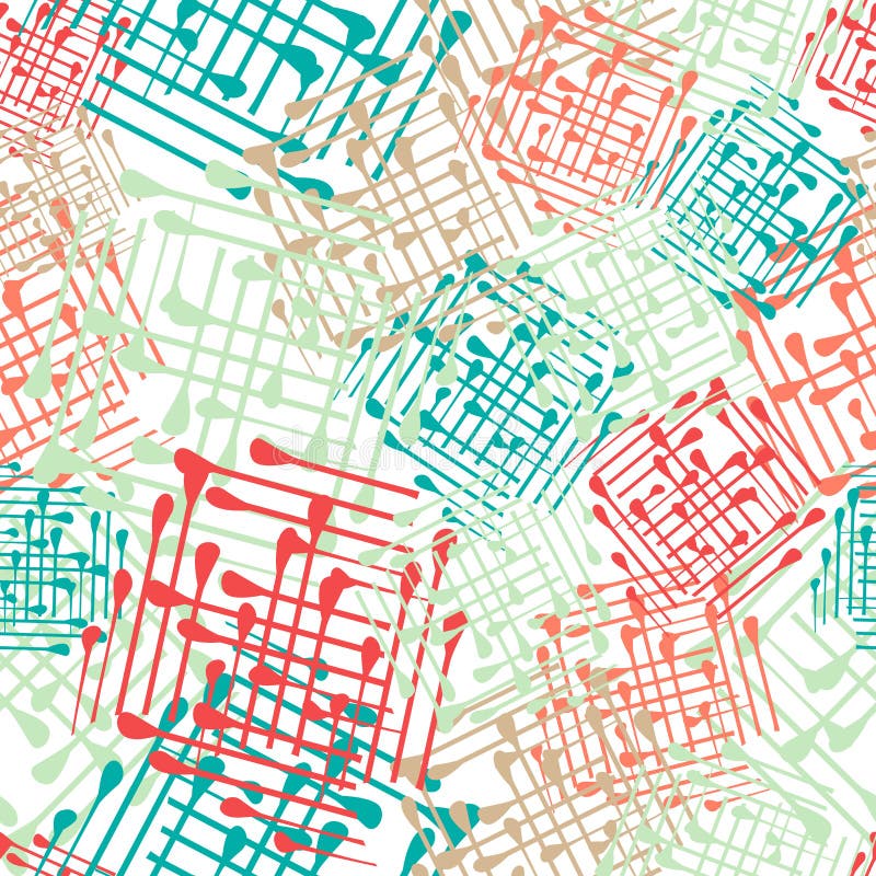 Seamless Background with Abstract Doodle Ornate Pattern Stock Vector ...