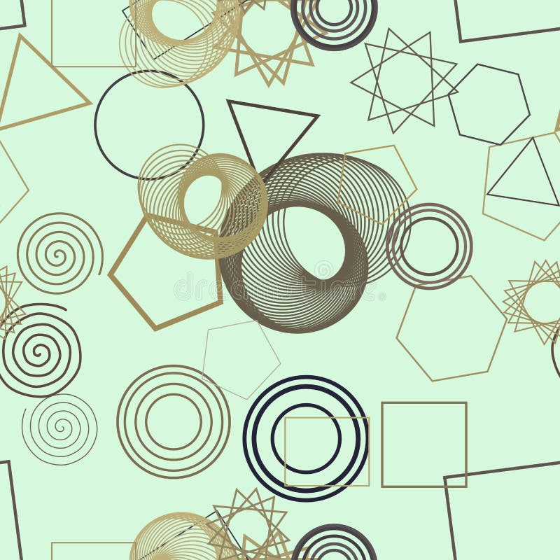 Seamless Background Abstract Geometric Mixed Pattern for Design. Messy ...