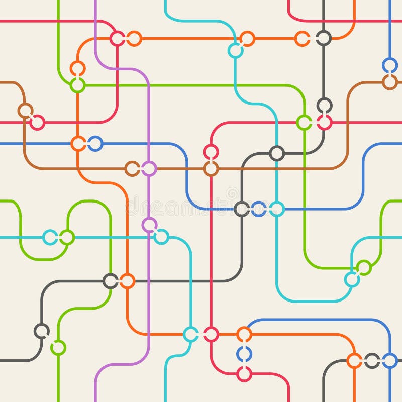 Seamless Background of Abstract Scheme Stock Vector - Illustration of ...